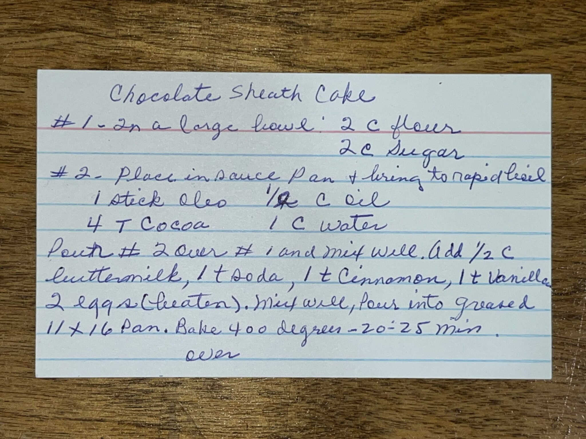 Chocolate Sheath Cake - R Farm Cooks